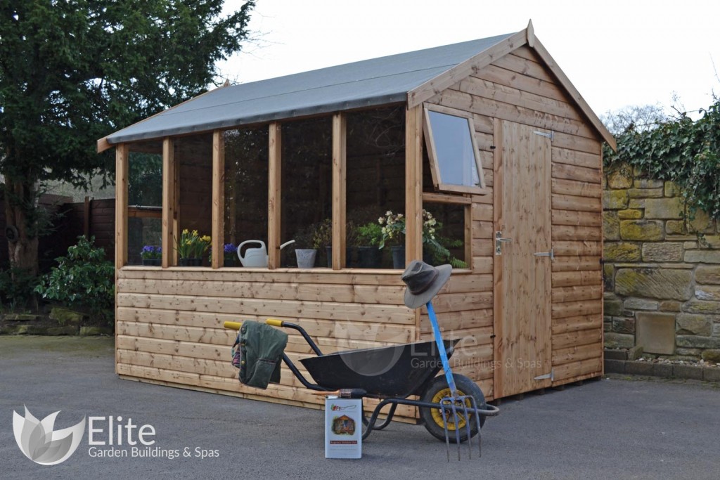 Kew- Potting Shed 8ft x 6ft - Elite Garden Buildings